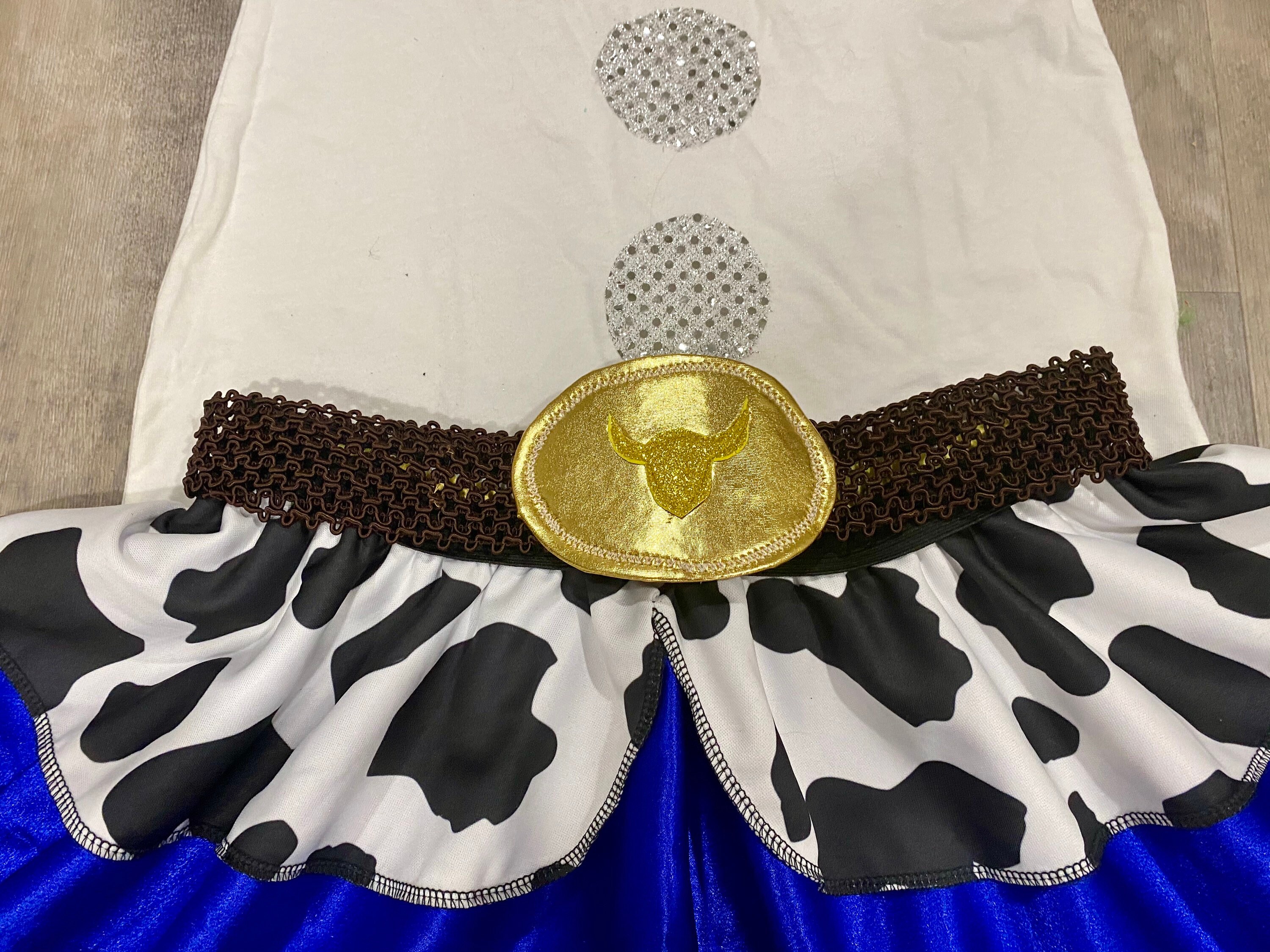 JESS Cow Girl Inspired Cowboy/cowgirl Running Costume/outfit/skirt/tank ...