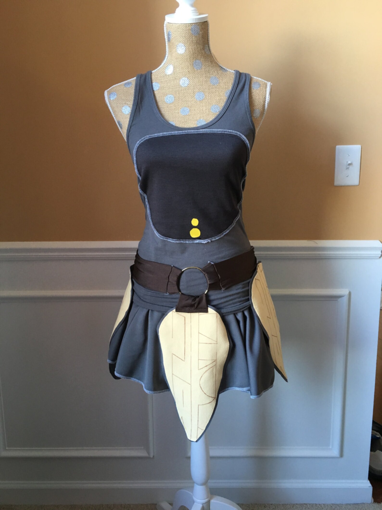 Ash Soka Tano Inspired Running Costume Outfit Skirt/tank Top - Etsy