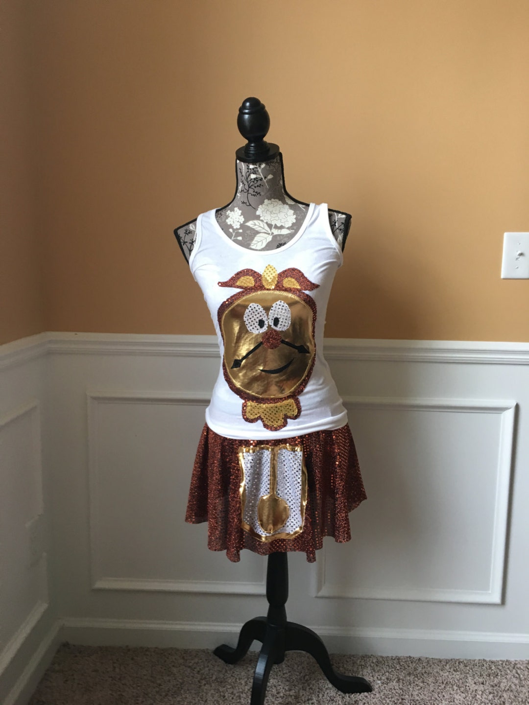 Beauty Clock Running Complete Outfit / Tank and Skirt / Costume ...