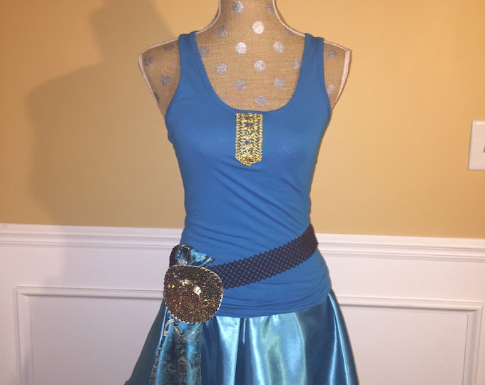 Merida Inspired Running Complete Outfit / Skirt / Costume - Etsy