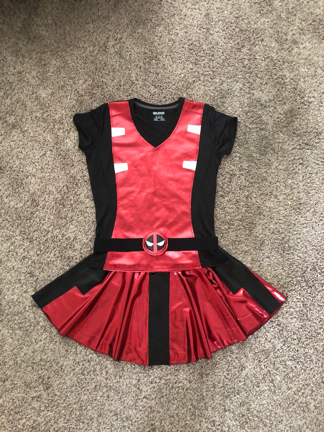 Deadpool Superhero Inspired Running Outfit Costume Performance Top ...