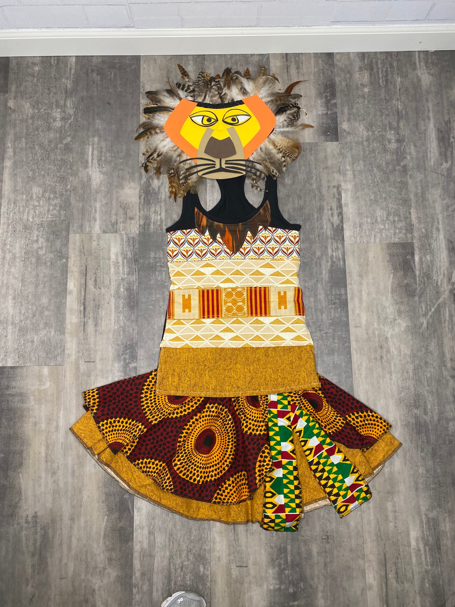 King Lion Inspired Running Costume Skirt/costume/outfit With | Etsy