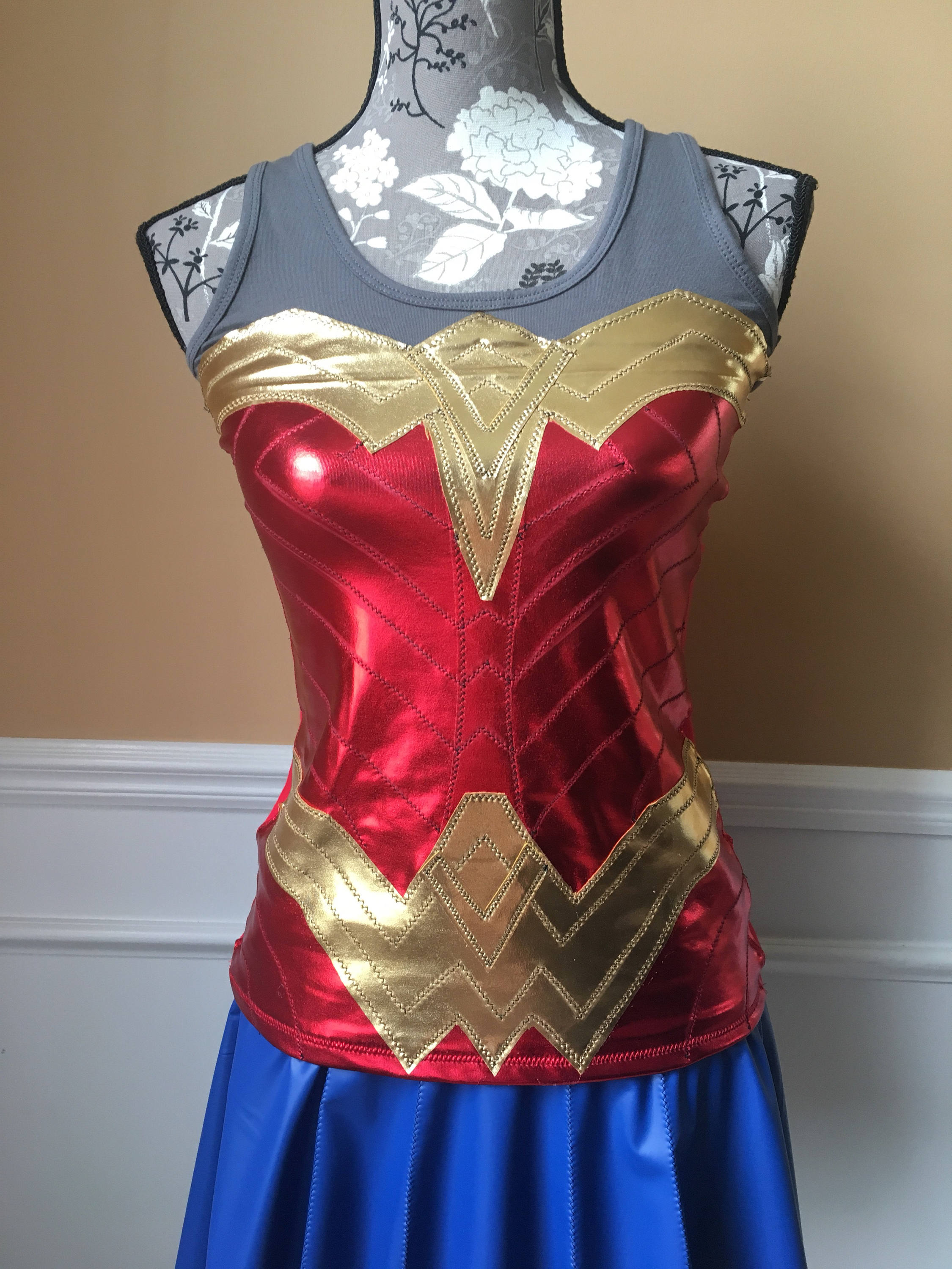 DC WONDER Woman Super Human Powers Lady Superhero Running Costume/skirt ...