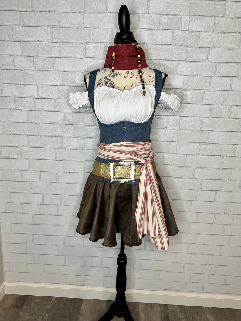 Captain Jack Pirate Inspired Ladies Costume - Etsy