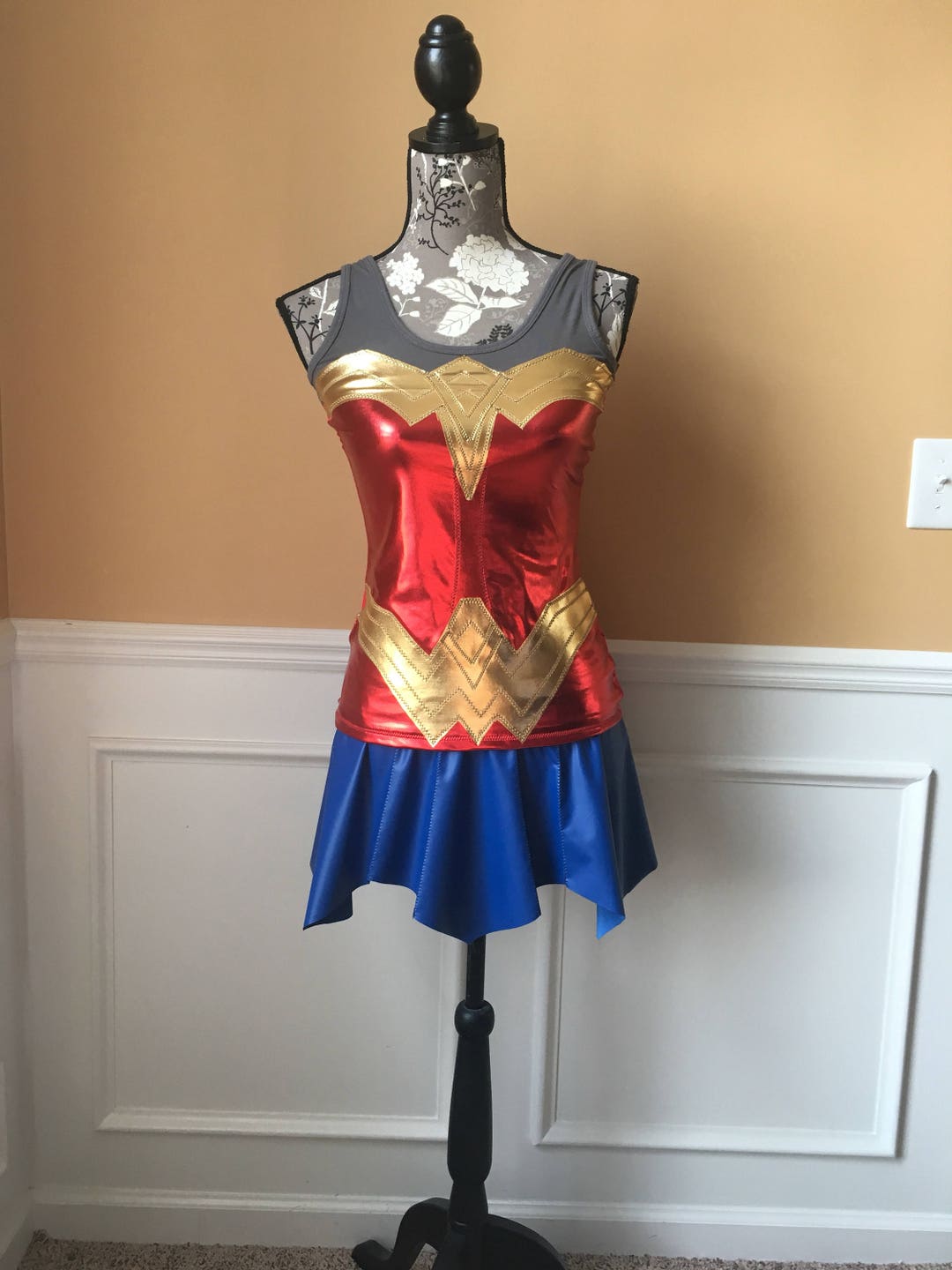 DC WONDER Woman Super Human Powers Lady Superhero Running Costume/skirt ...