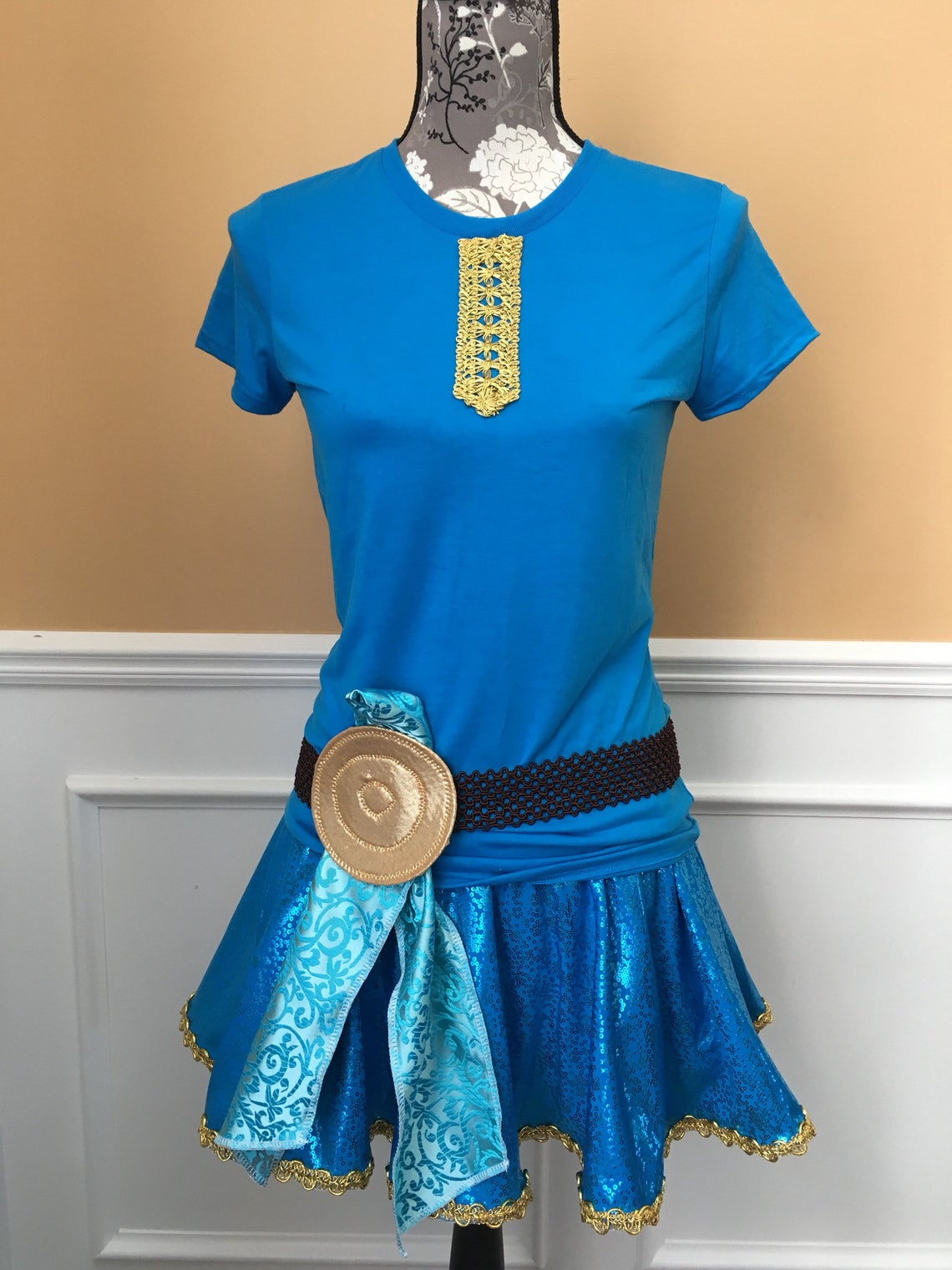 Merida Inspired Running Complete Outfit / Skirt / Costume - Etsy