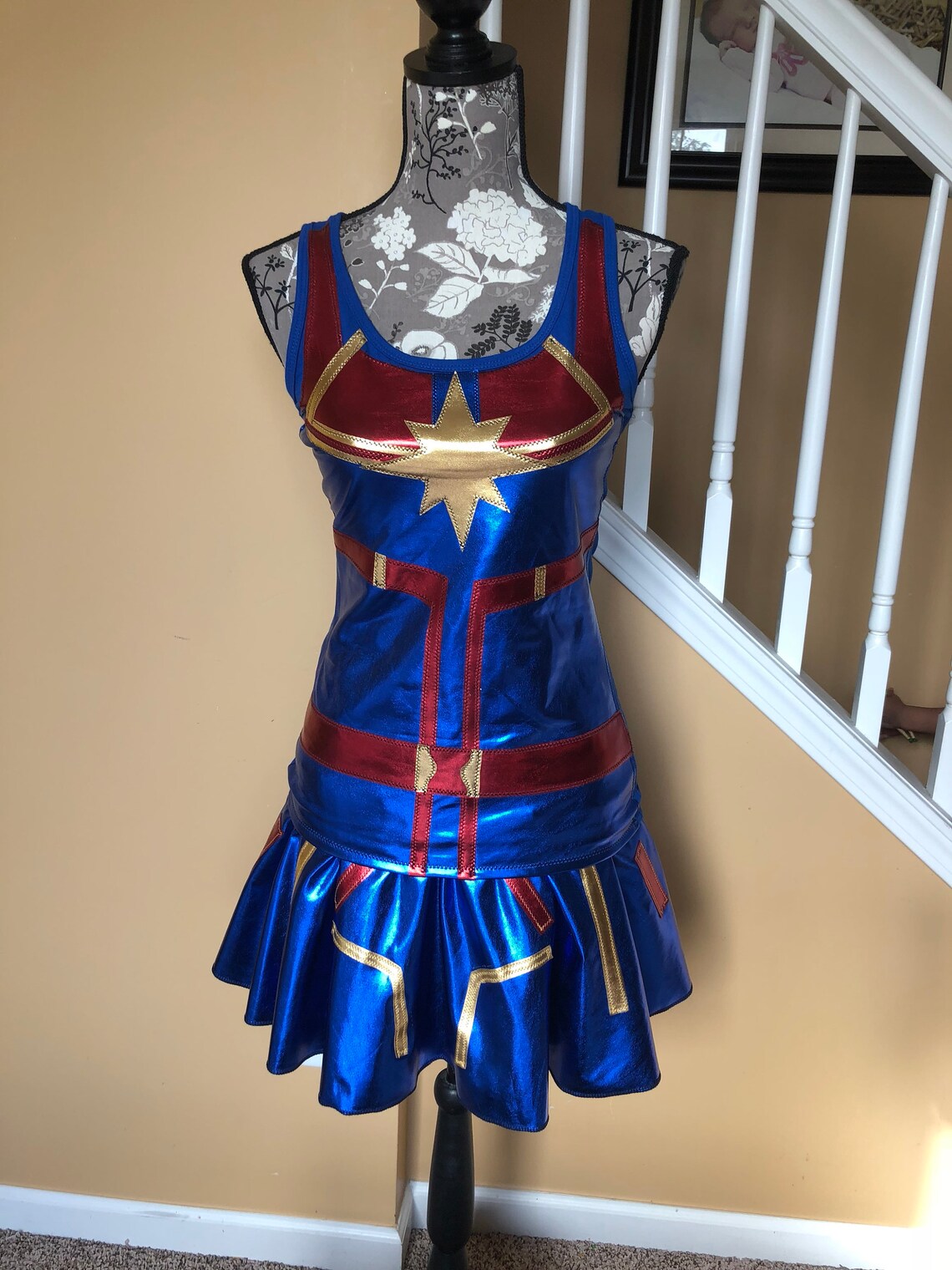 Marvel-ous Captain Woman Super Human Powers Lady Superhero - Etsy