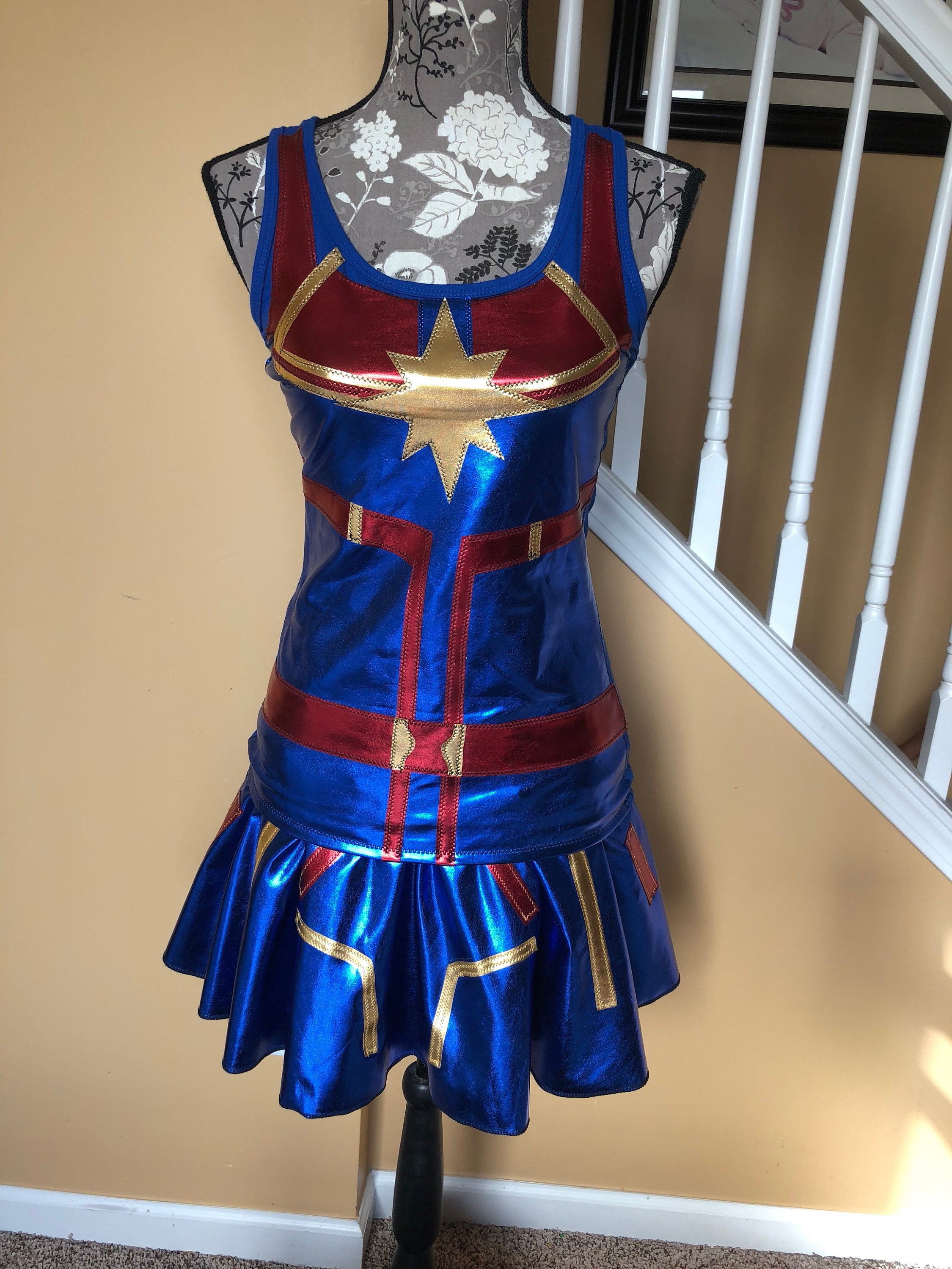 Marvel-ous Captain Woman Super Human Powers Lady Superhero - Etsy