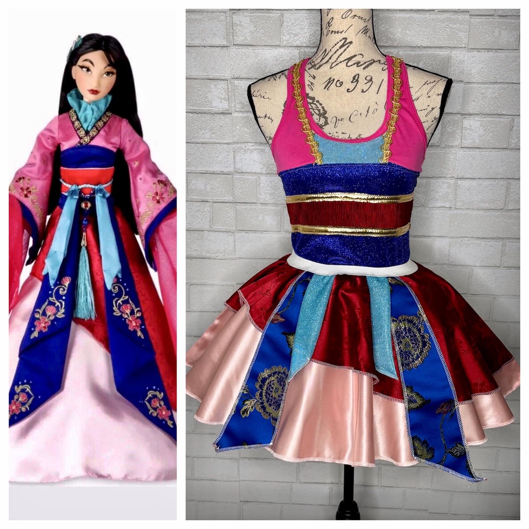 Mulan Pink Gown Inspired Running Performance Costume Skirt/costume ...