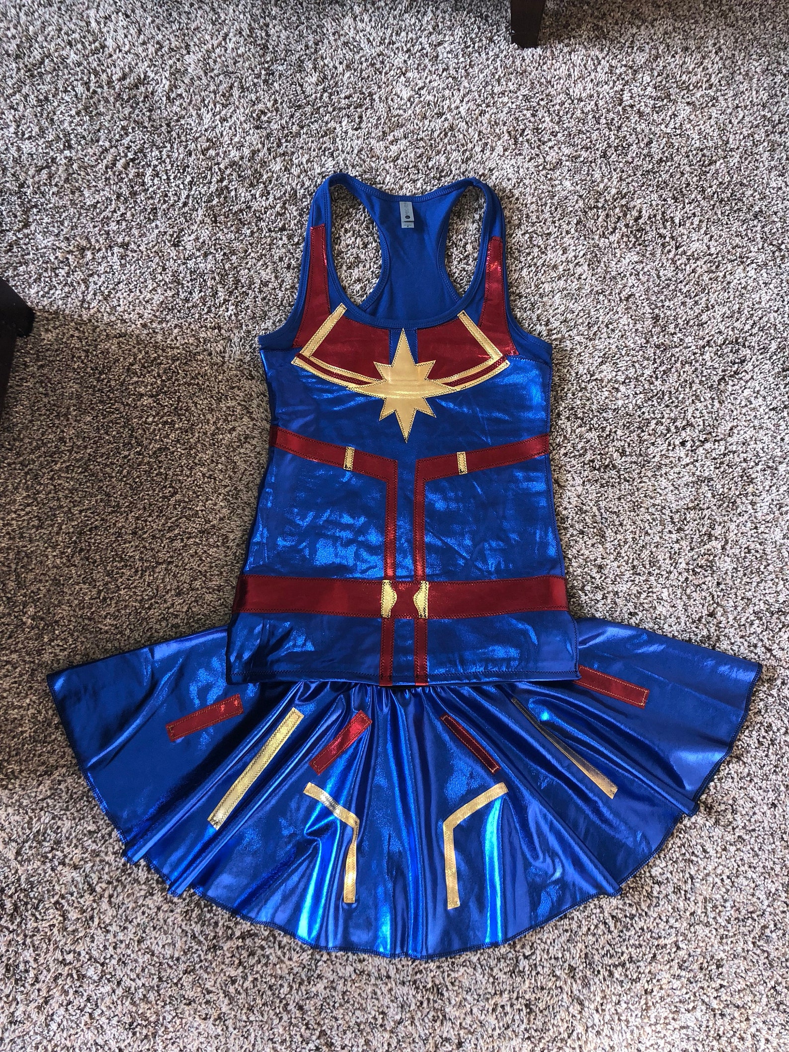 Marvel-ous Captain Woman Super Human Powers Lady Superhero - Etsy