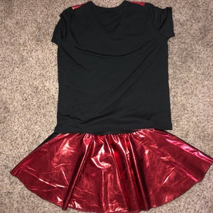 Deadpool Superhero Inspired Running Outfit Costume Performance Top/belt ...