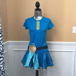 Merida Inspired Running Complete Outfit / Skirt / Costume Halloween - Etsy