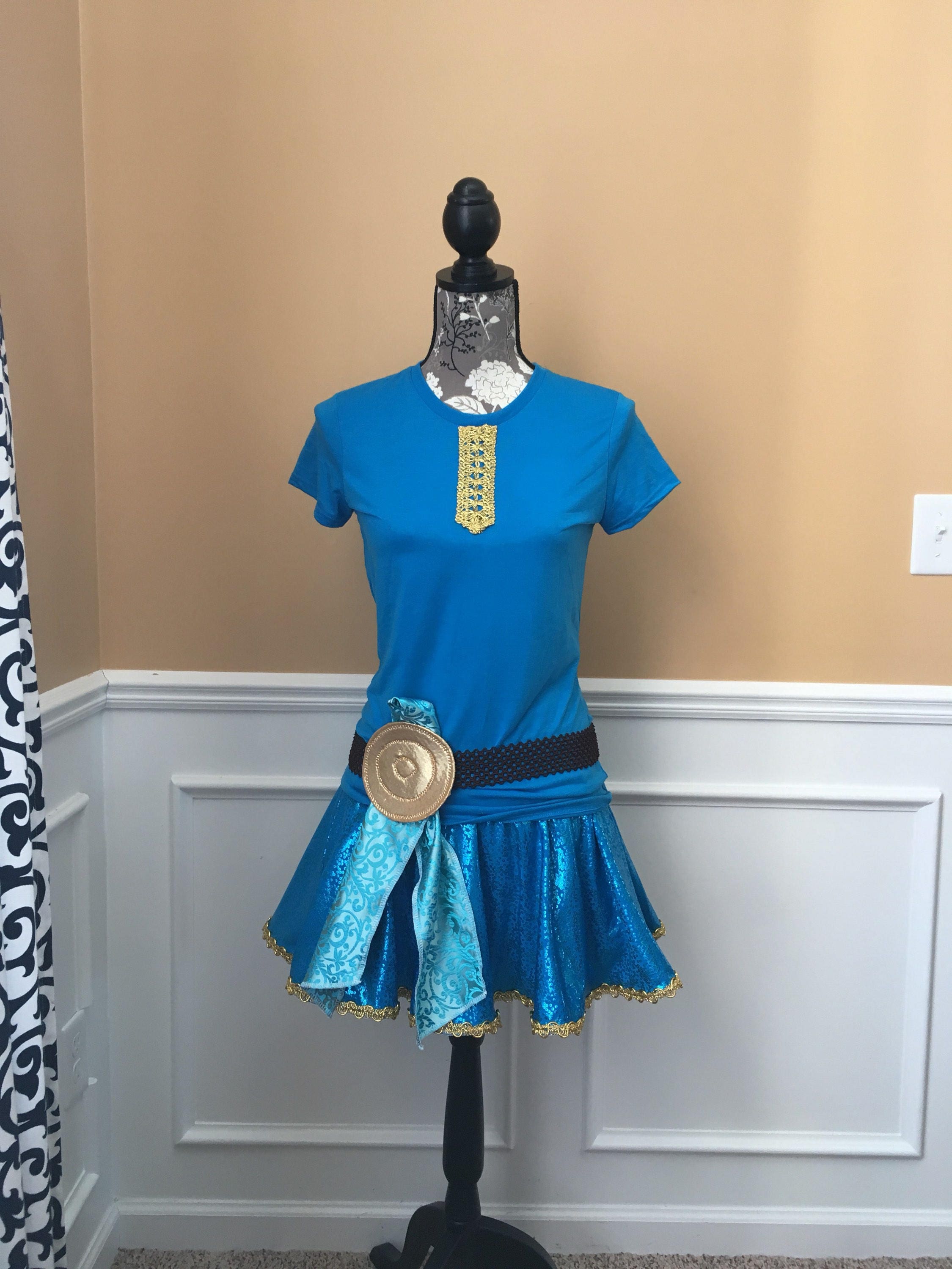 Merida Inspired Running Complete Outfit / Skirt / Costume - Etsy