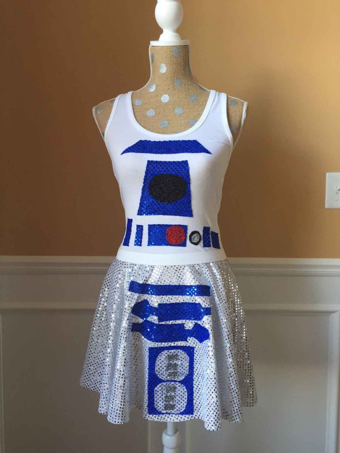 Droid Inspired Running Costume Outfit Skirt/tank Top - Etsy