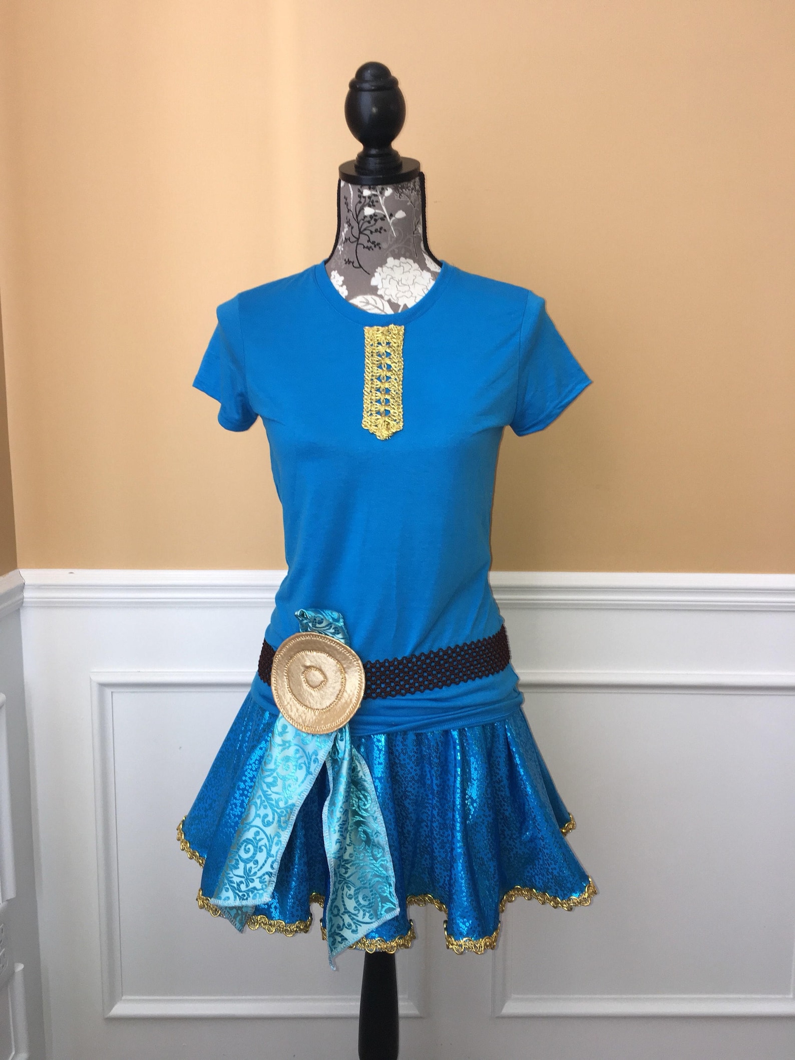 Merida Inspired Running Complete Outfit / Skirt / Costume - Etsy