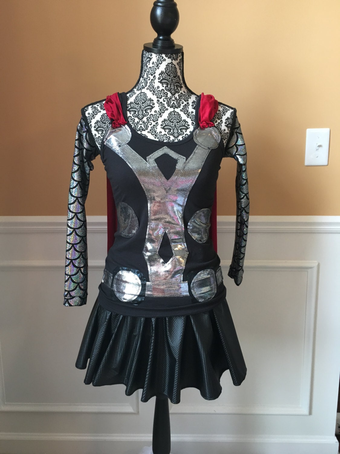 God of thunder Superhero Running costume/ Carbon Fiber | Etsy