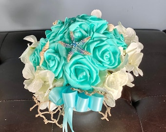 SEASHELL CENTERPIECE Beach Wedding Centerpiece by the Sea | Etsy