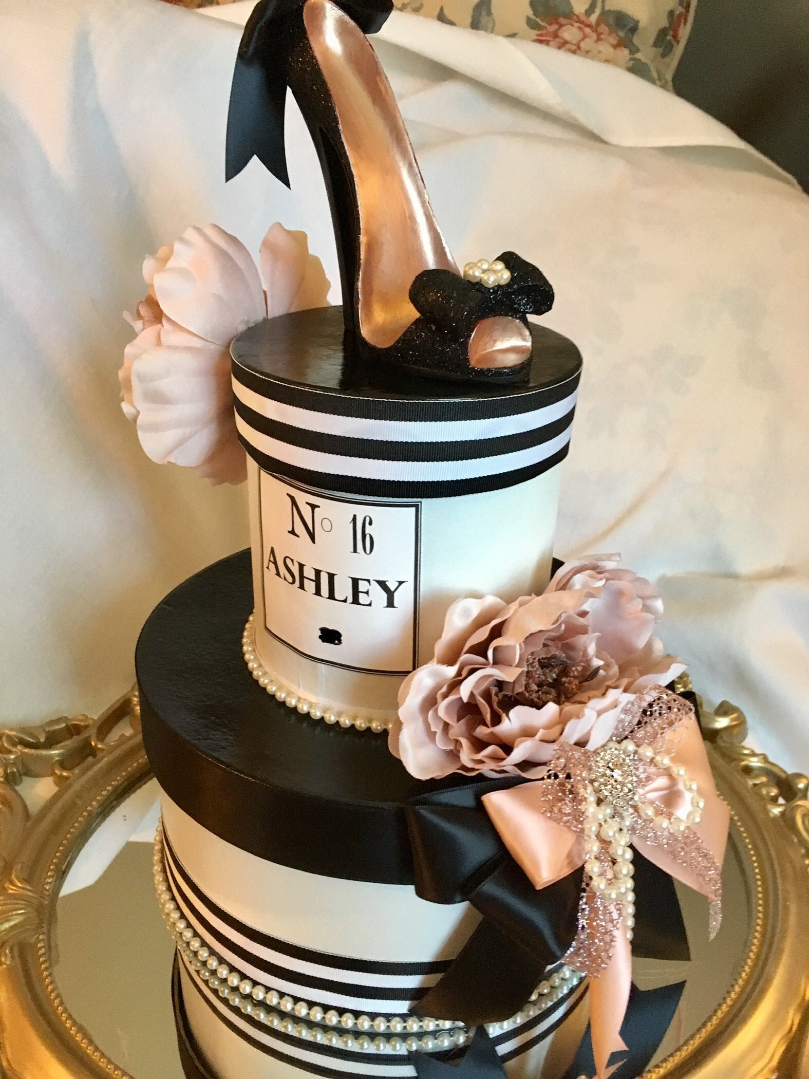 High Heel Shoe Centerpiece, Shoe Theme Birthday High Heel Centerpiece ...