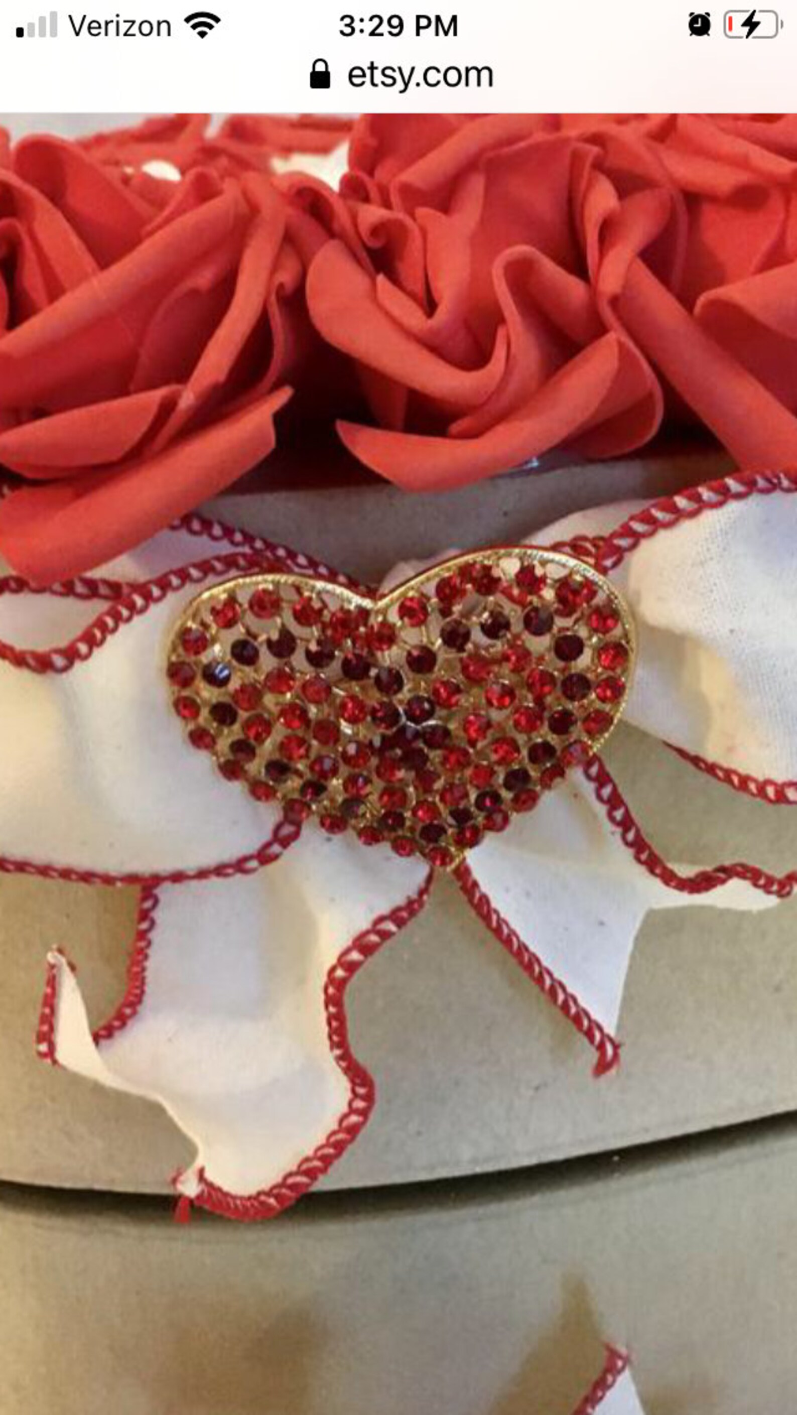 RHINESTONE HEART PIN Rhinestone Heart Charm Rhinestone Heart - Etsy