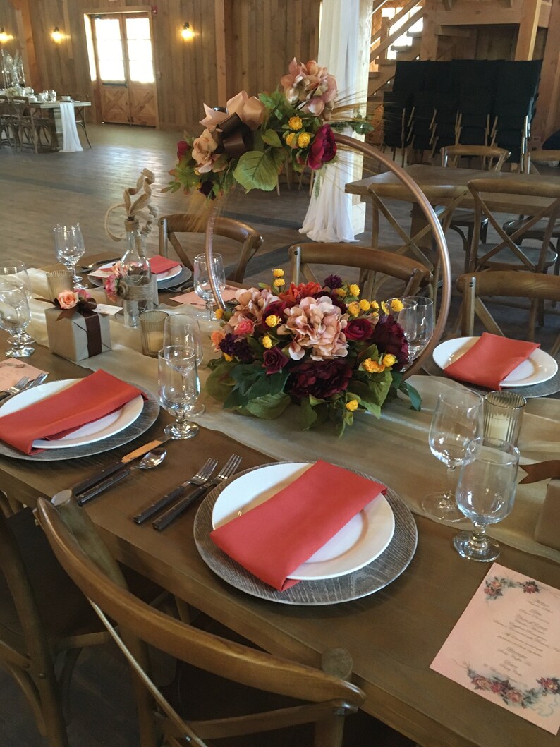 HOOP CENTERPIECE Round Arch Centerpiece Hoop Wedding - Etsy