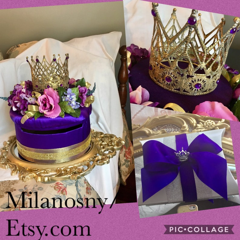 CROWN MAILBOX Crown Centerpiece Royal Birthday Centerpiece - Etsy