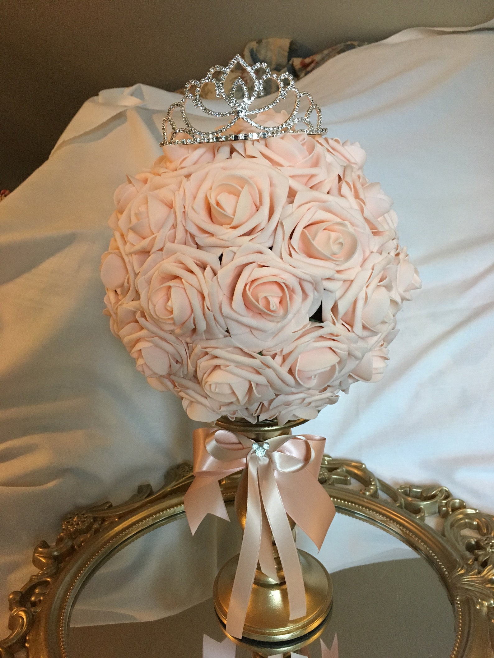 SILVER CROWN Centerpiece Princess Birthday Centerpiece TIARA - Etsy