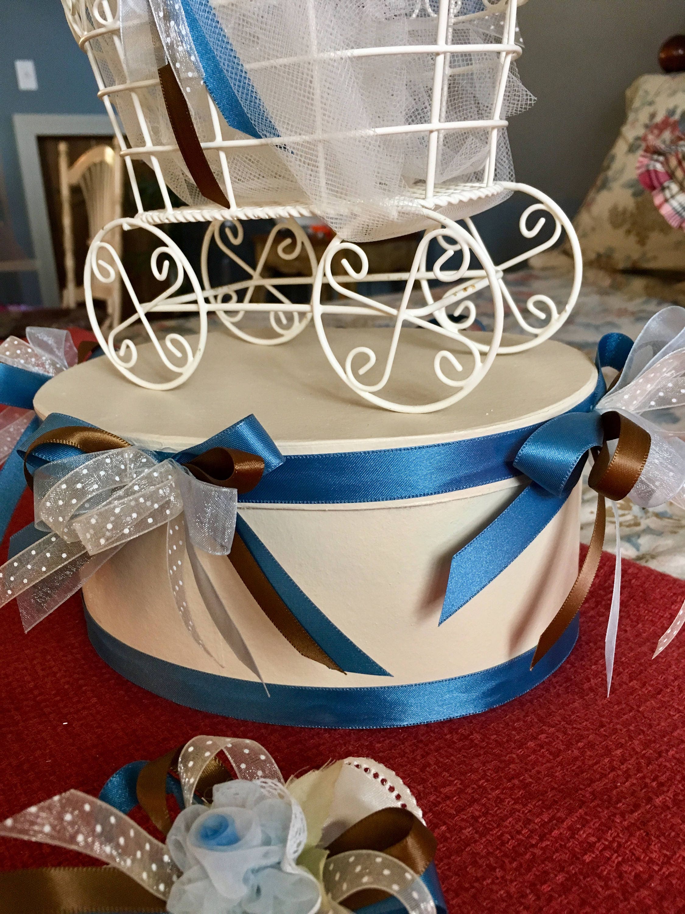 baby carriage centerpieces, wire baby carriage centerpieces ...