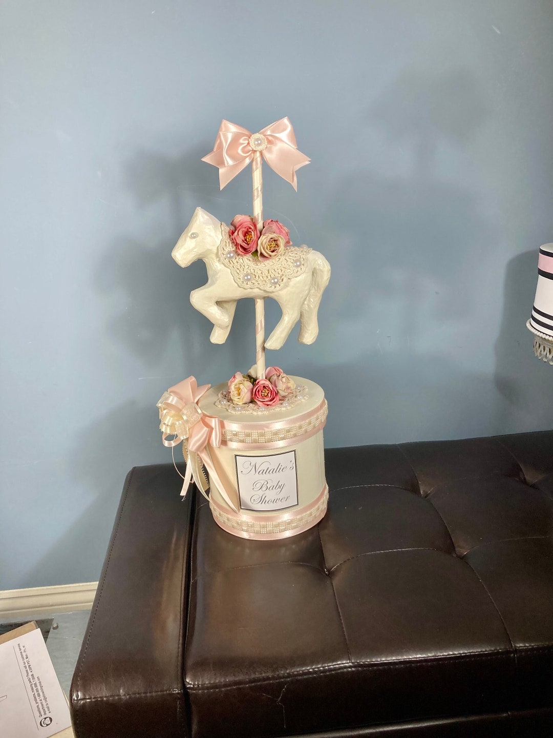 CAROUSEL HORSE CENTERPIECE, Pony Centerpiece, Carousel Nursery, 1st ...
