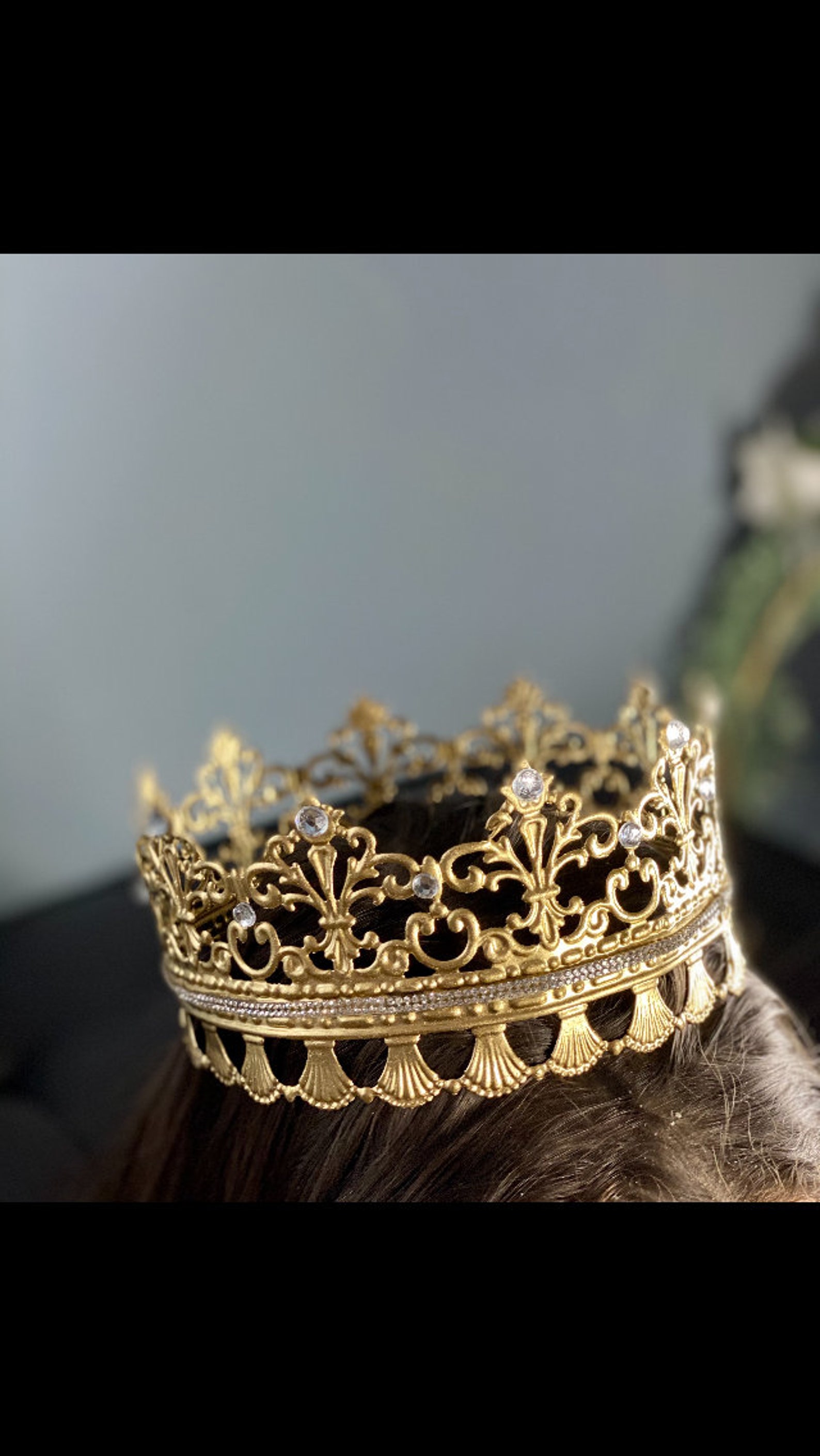 Full Size Gold Crown, Wearable Crown, Birthday Crown, Childerns ...