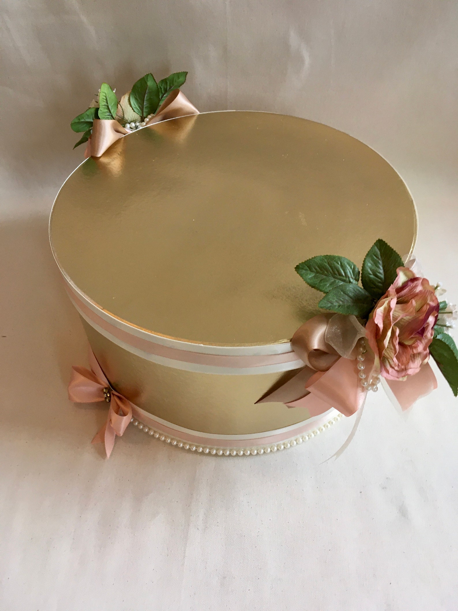 DECORATIVE HAT BOX, Centerpiece Box, Decorative Storage Box, Shower ...