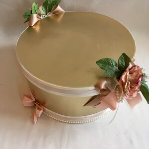 DECORATIVE HAT BOX, Centerpiece Box, Decorative Storage Box, Shower ...