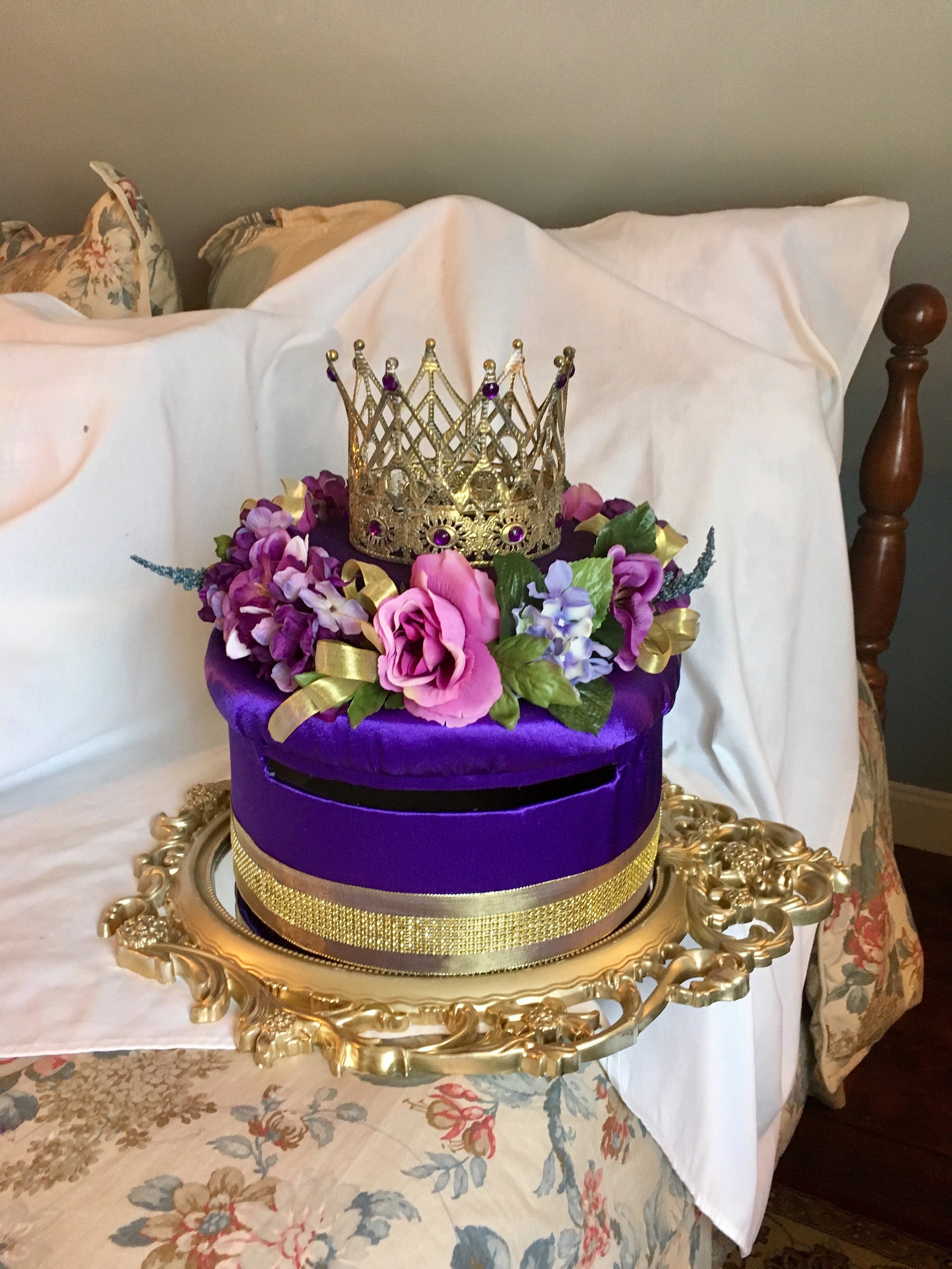 CROWN MAILBOX Crown Centerpiece Royal Birthday Centerpiece - Etsy