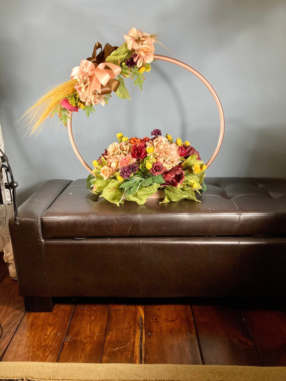 HOOP CENTERPIECE, Round Arch Centerpiece, Hoop Wedding Centerpiece ...