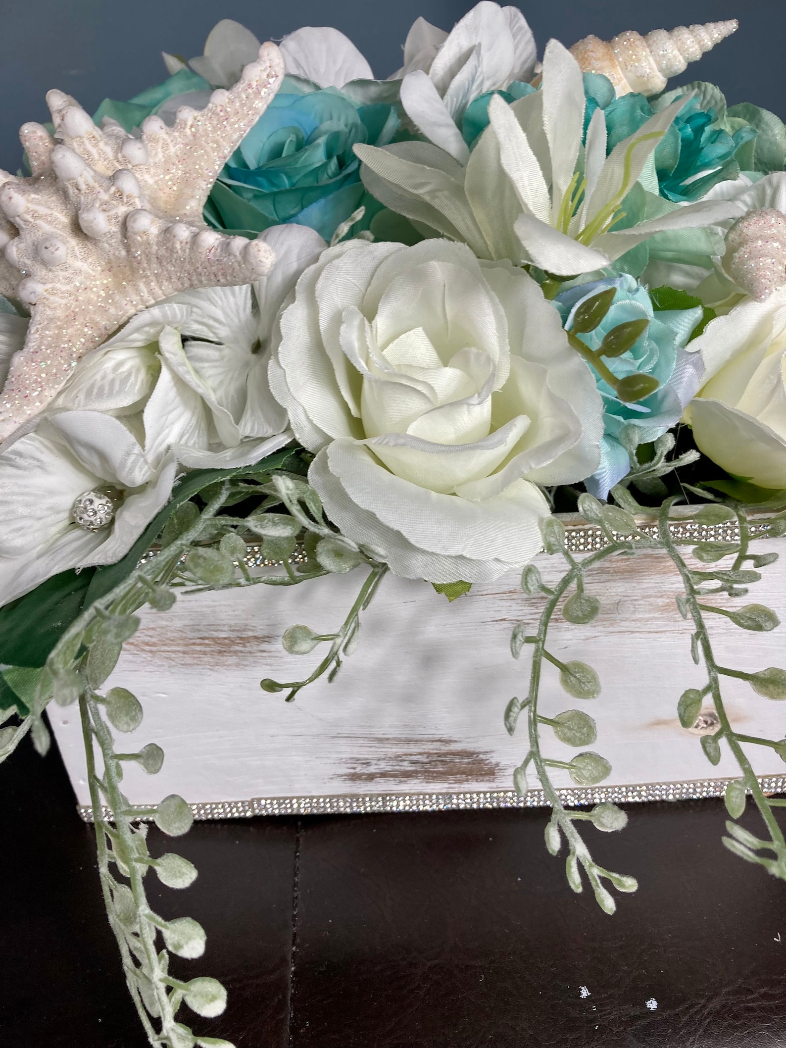 SEASHELL CENTERPIECE Beach Wedding Centerpiece By The Sea | Etsy