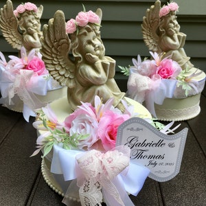 ANGEL CENTERPIECE, Communion Centerpiece, Baptism Centerpiece, Memory ...