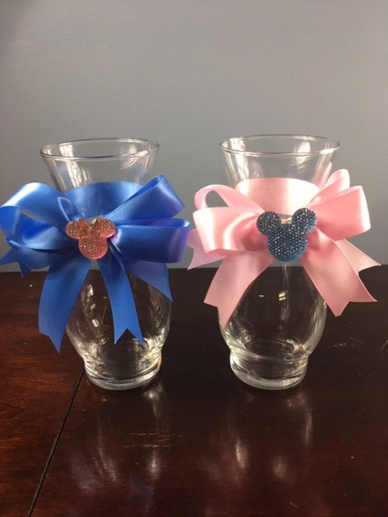 MICKEY FLOWER VASE, Mickey Vase, Minnie Flower Vase, Disney Wedding ...