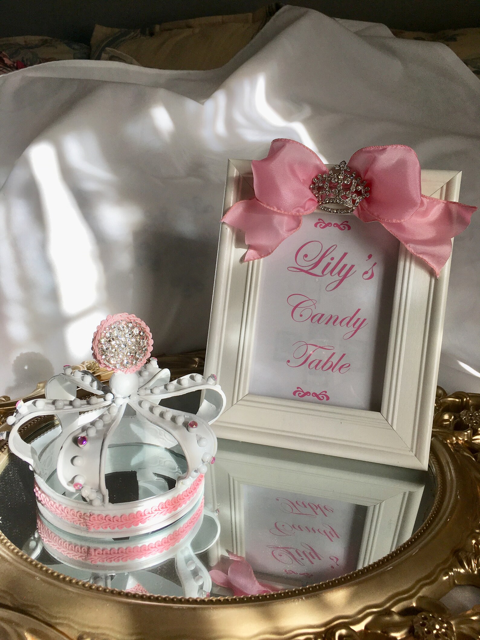 PRINCESS CROWN PICTURE Frame, Cinderella Decorations, Princess ...