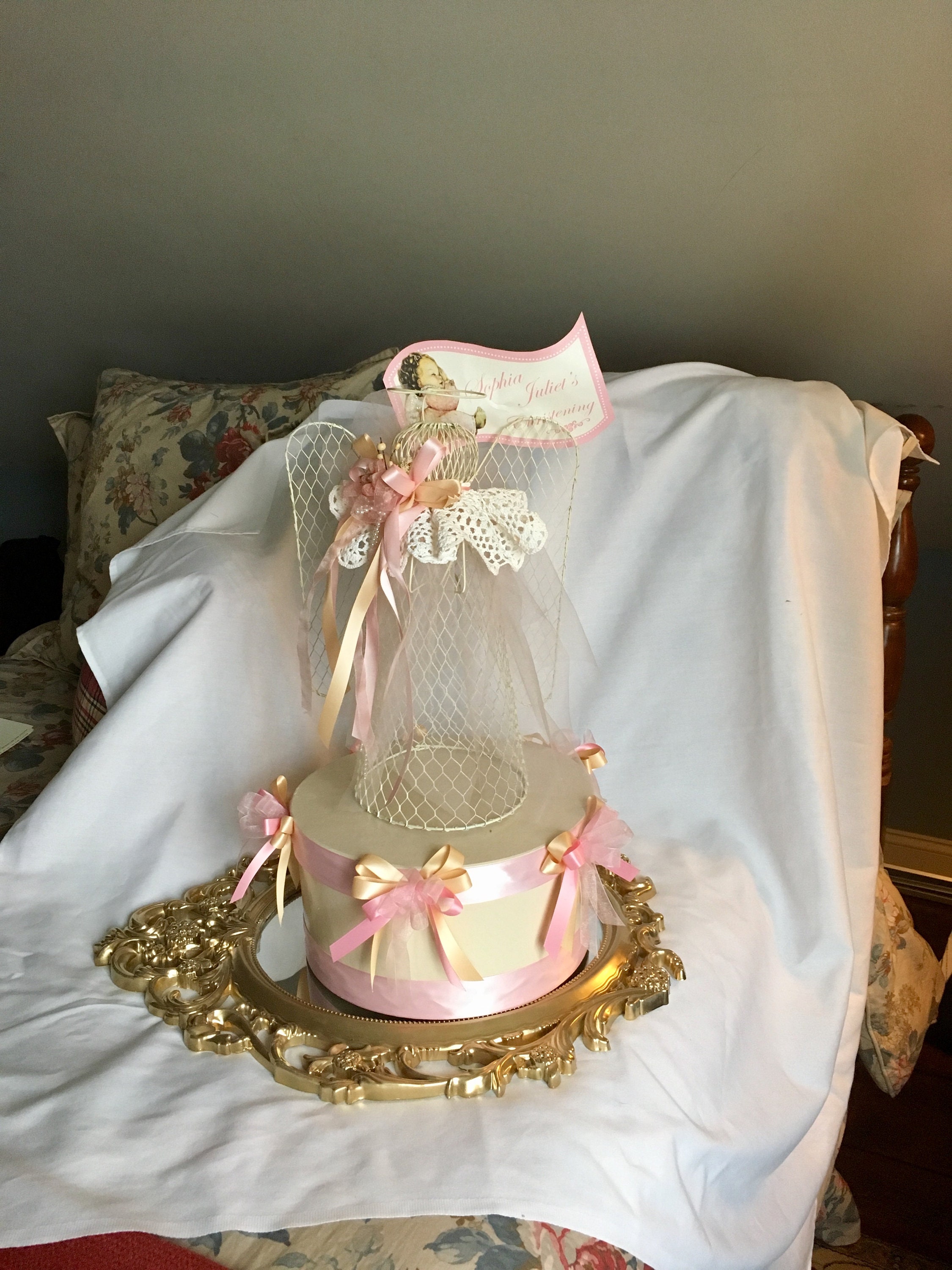 Angel centerpiece, angels, communion centerpiece, commumion decorations ...