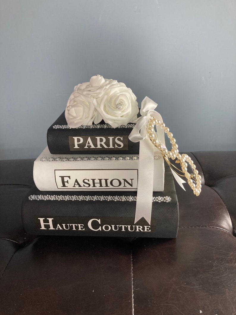 DECORATIVE BOOK BOX Centerpiece Paris Theme Centerpiece 50th - Etsy