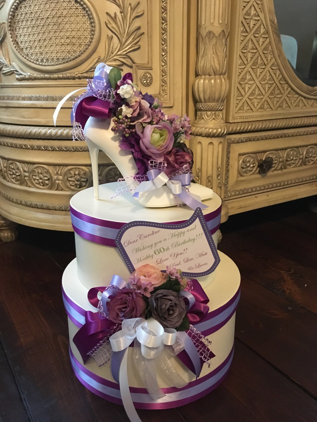 High Heel Shoe Centerpiece, High Heel Decoration, Paris Vanity Decor ...