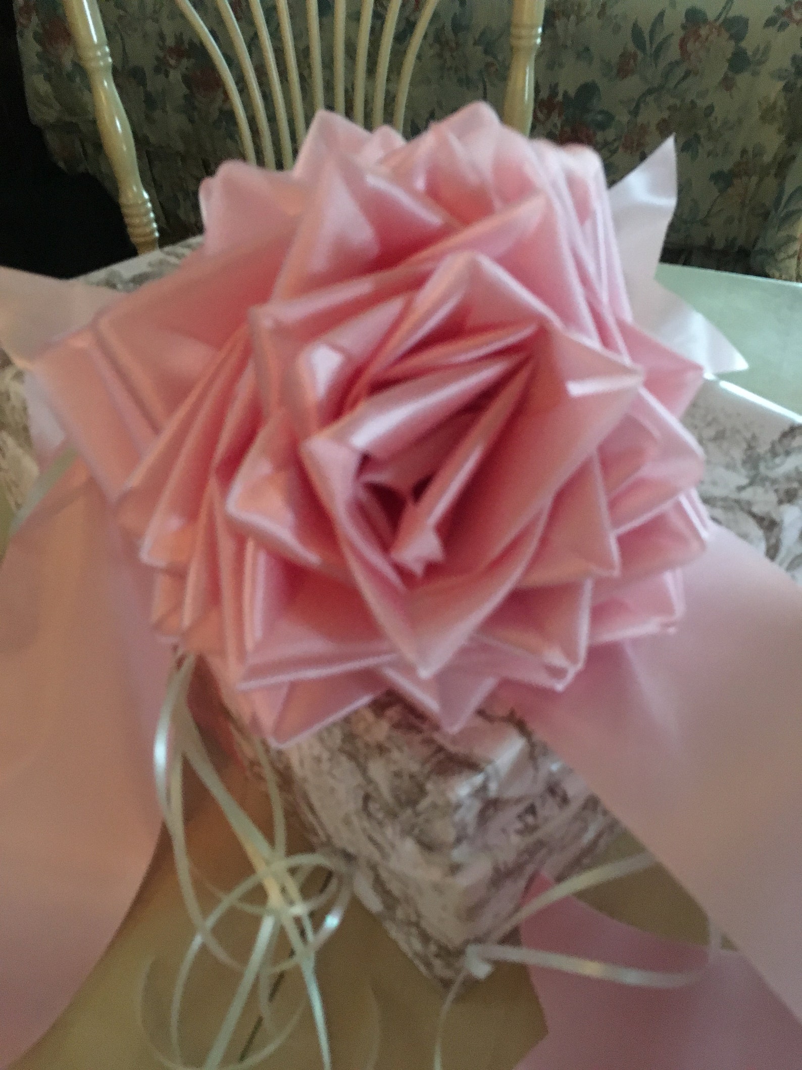 Rose Bow Decorative Bow Package Bow Ribbon Rose Bow Gift | Etsy