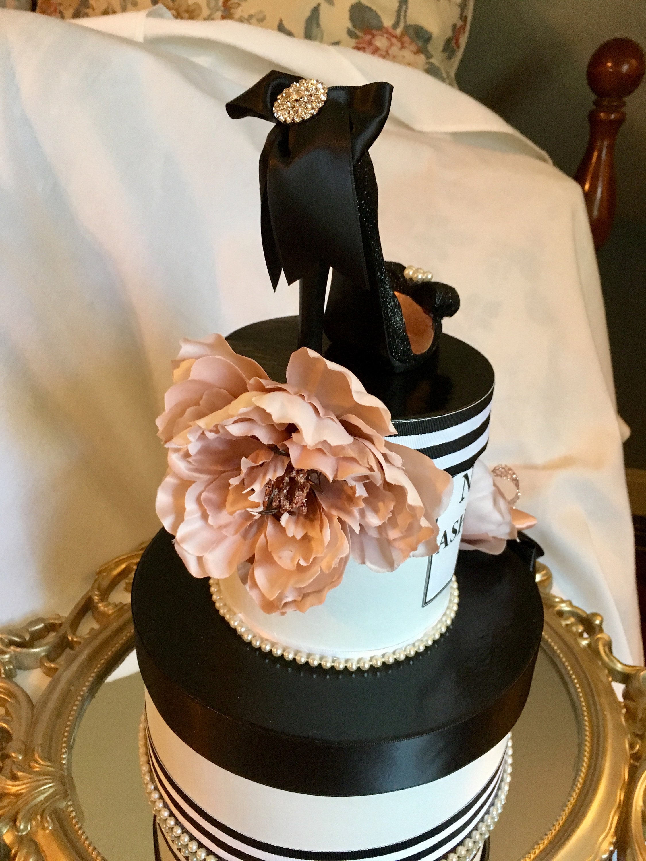 High Heel Shoe Centerpiece, Shoe Theme Birthday High Heel Centerpiece ...