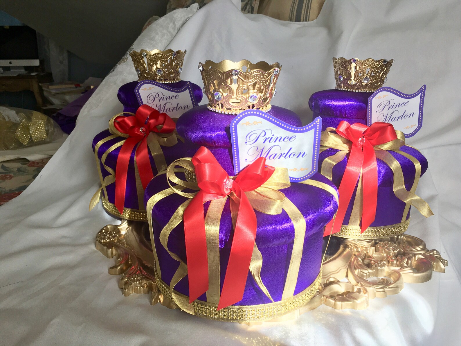 CROWN CENTERPIECE Royal Wedding Centerpiece Prince Birthday | Etsy