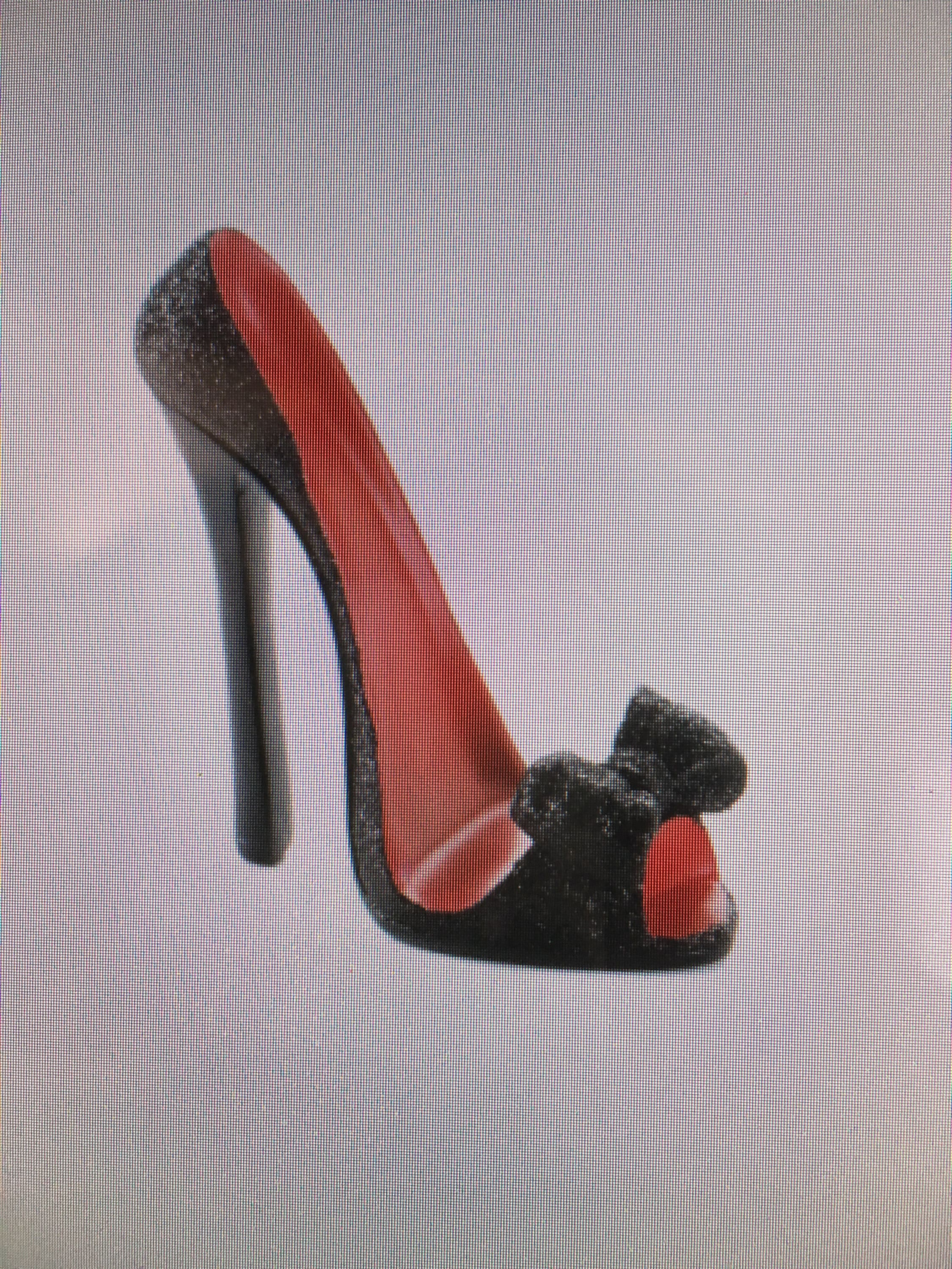 High heel shoe centerpiece, chanel party decorations, chanel high heels ...