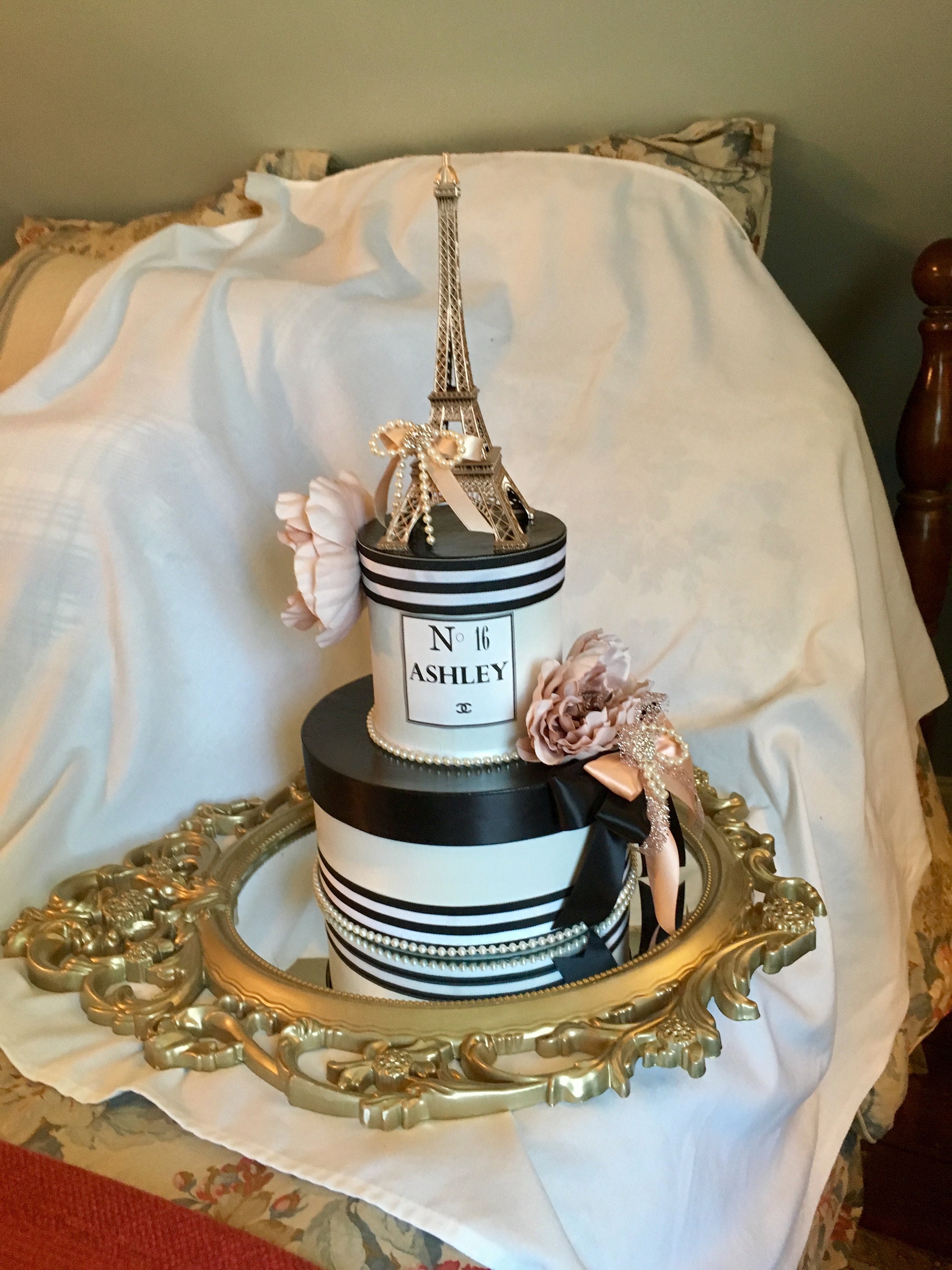 Eiffel tower centerpiece, parisian theme, paris wedding decor, chanel ...