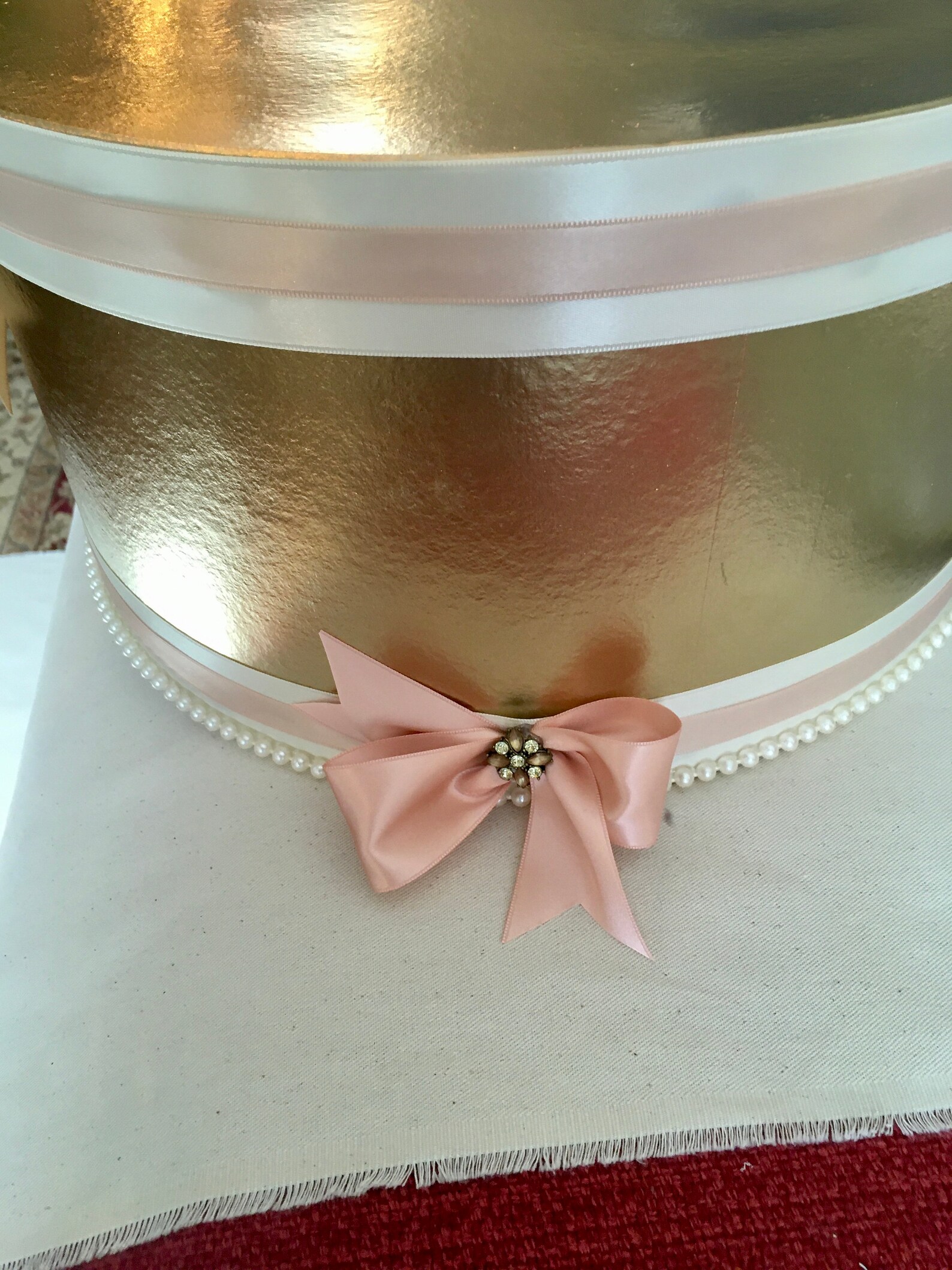 DECORATIVE HAT BOX, Centerpiece Box, Decorative Storage Box, Shower ...