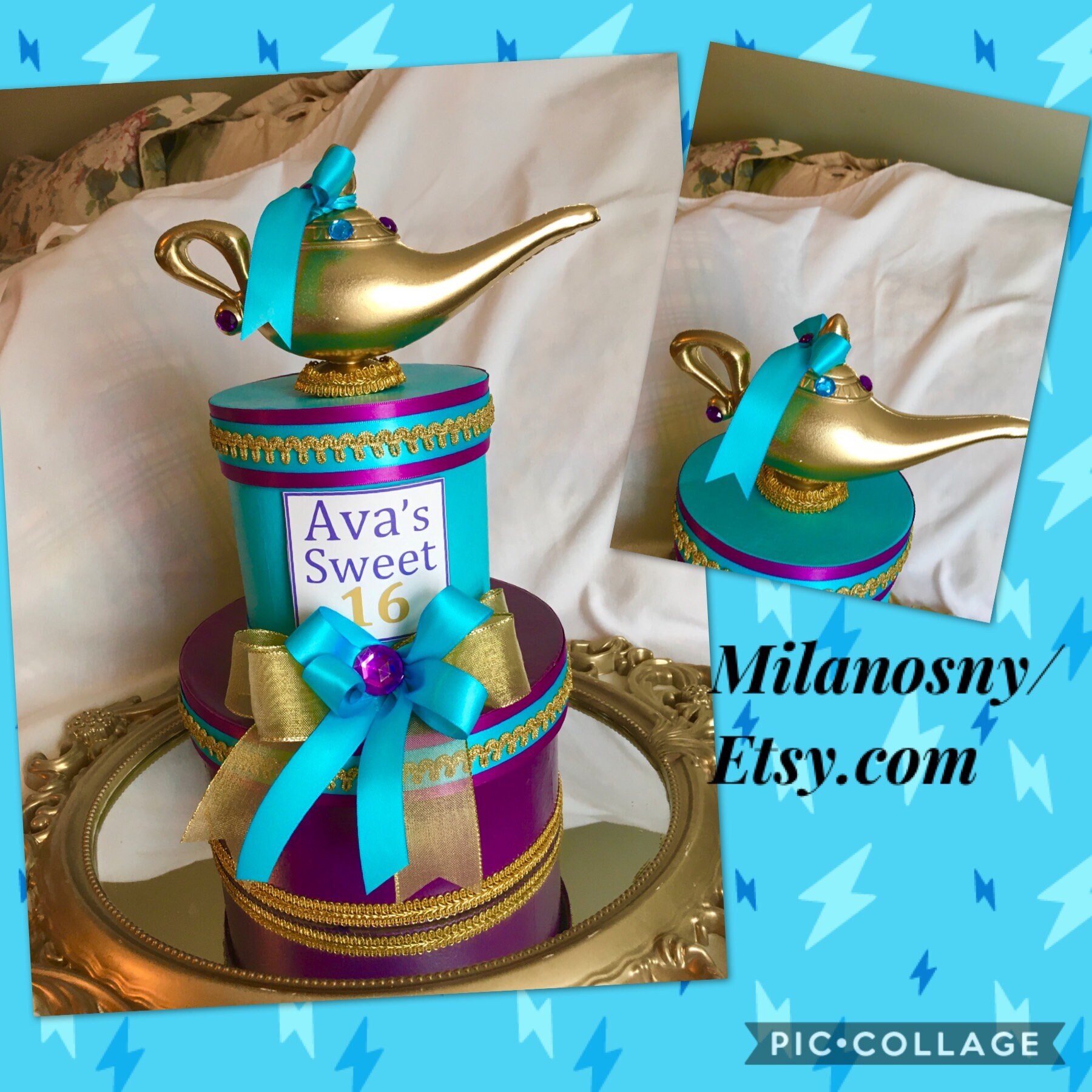 GENIE LAMP CENTERPIECE, Arabian Nights Party, Moroccan Birthday Party ...