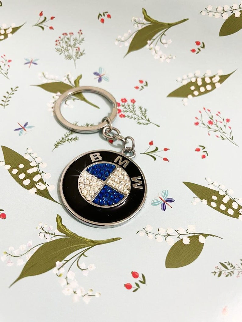 Luxury Car Keychain for Bmw Decorated With Bling Crystals - Etsy