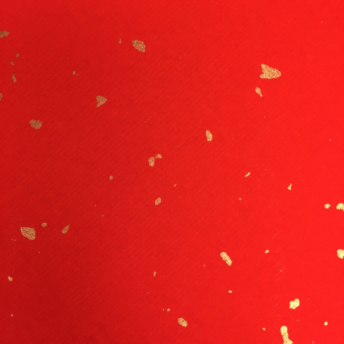INKSTON Red Gold-fleck Xuan Paper Pre-mounted on Card 10 | Etsy
