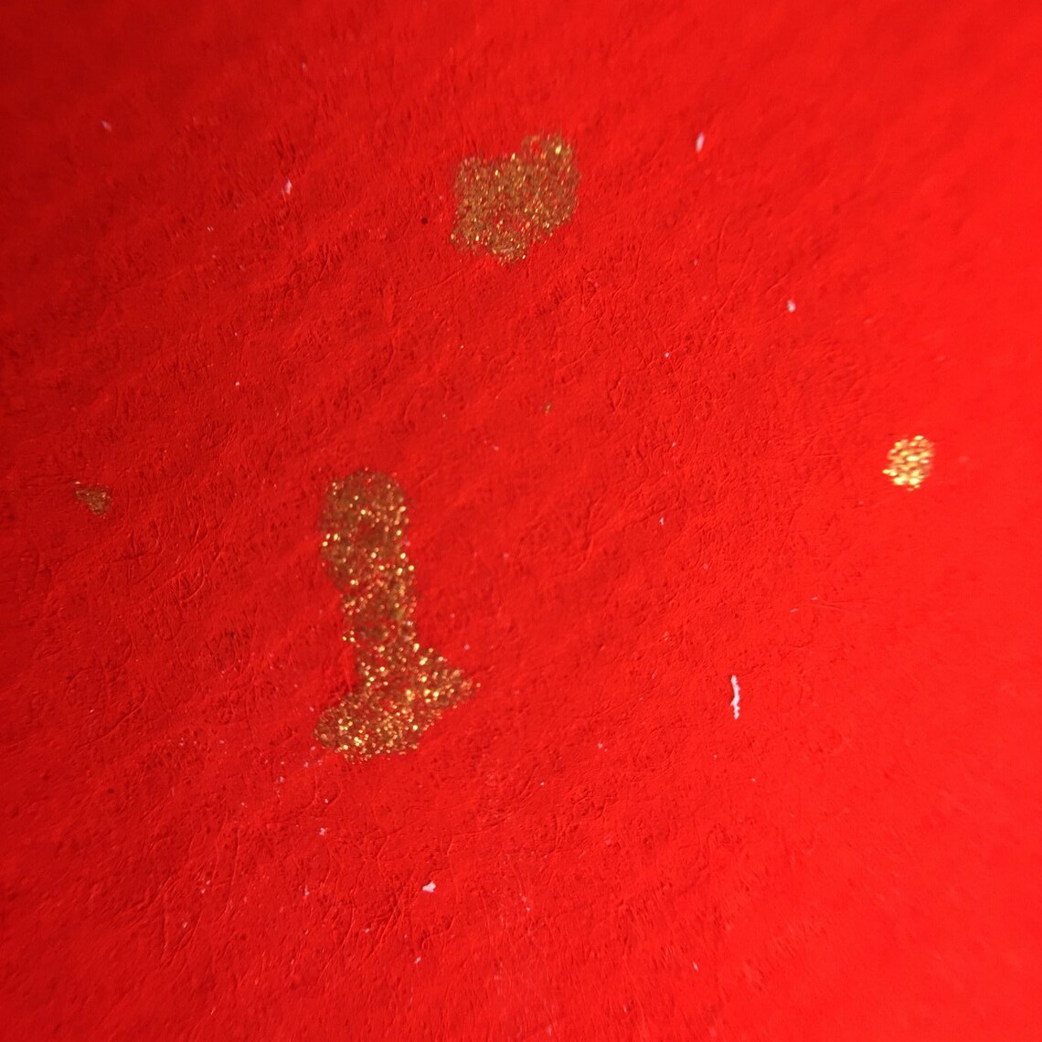 INKSTON Red Gold-fleck Xuan Paper Pre-mounted on Card 10 - Etsy